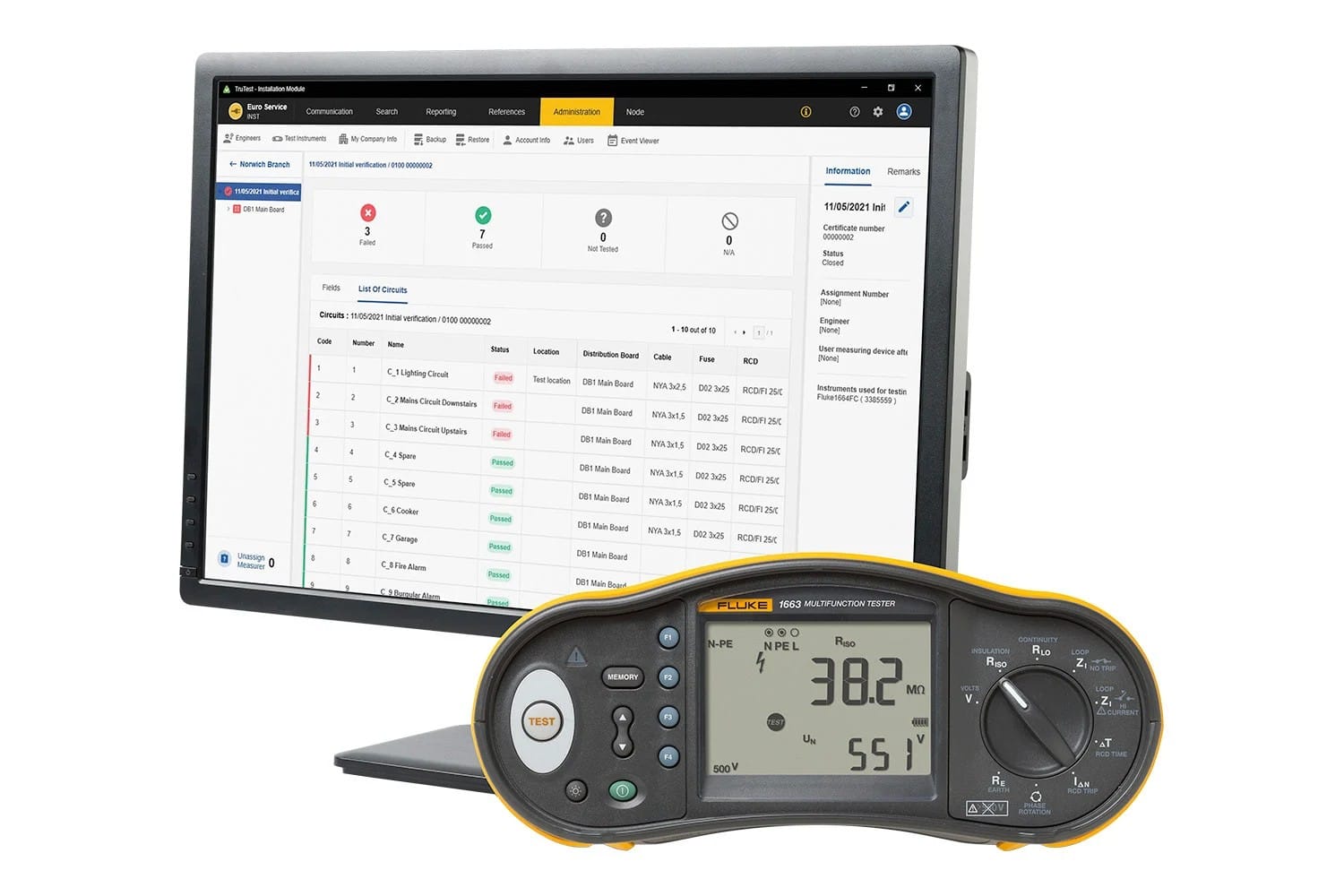 Fluke 1663 SCH Kit - Electrónica Edimar